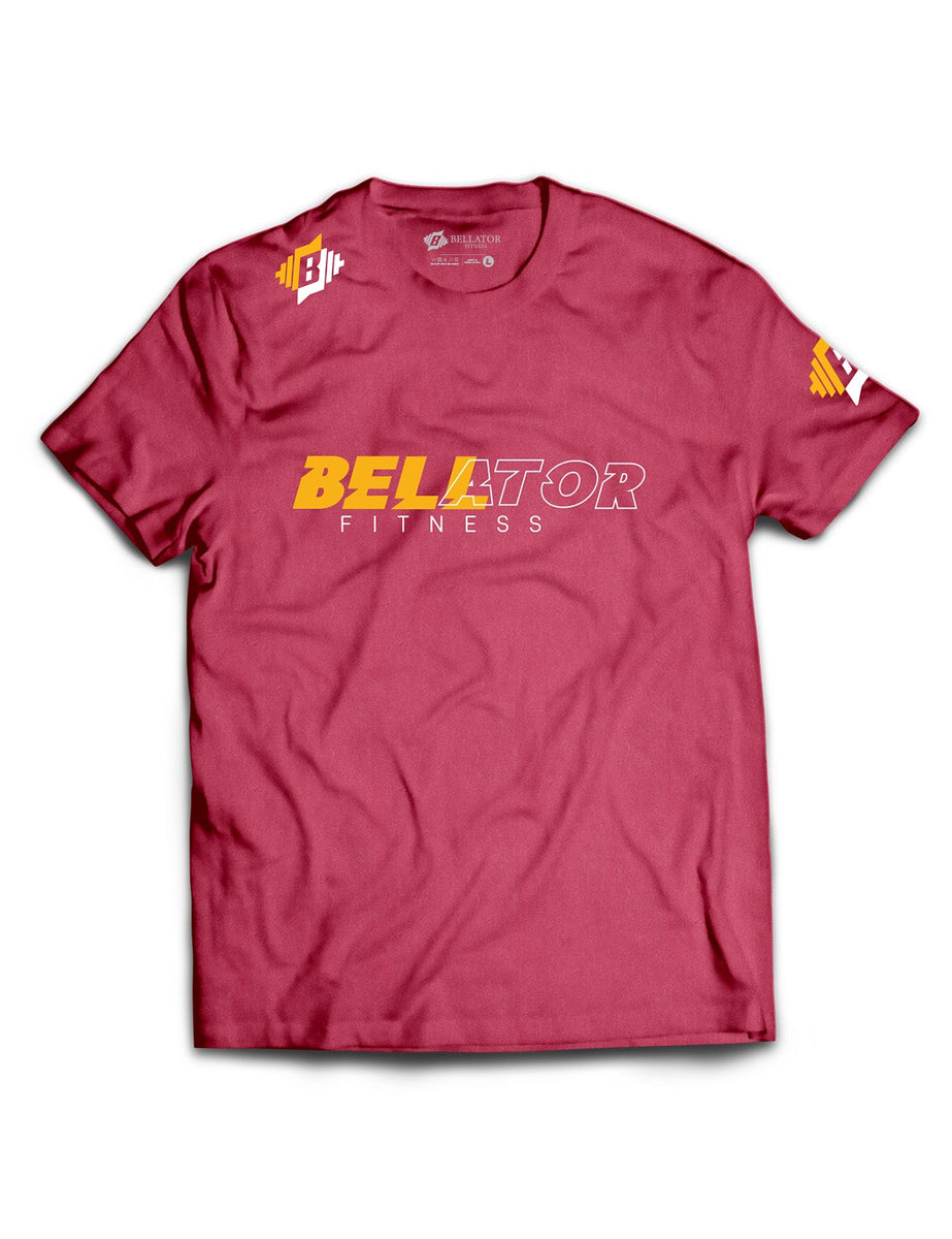 Universal Burgundy Melange Premium Tee - Bellator Fitness – AMRAP